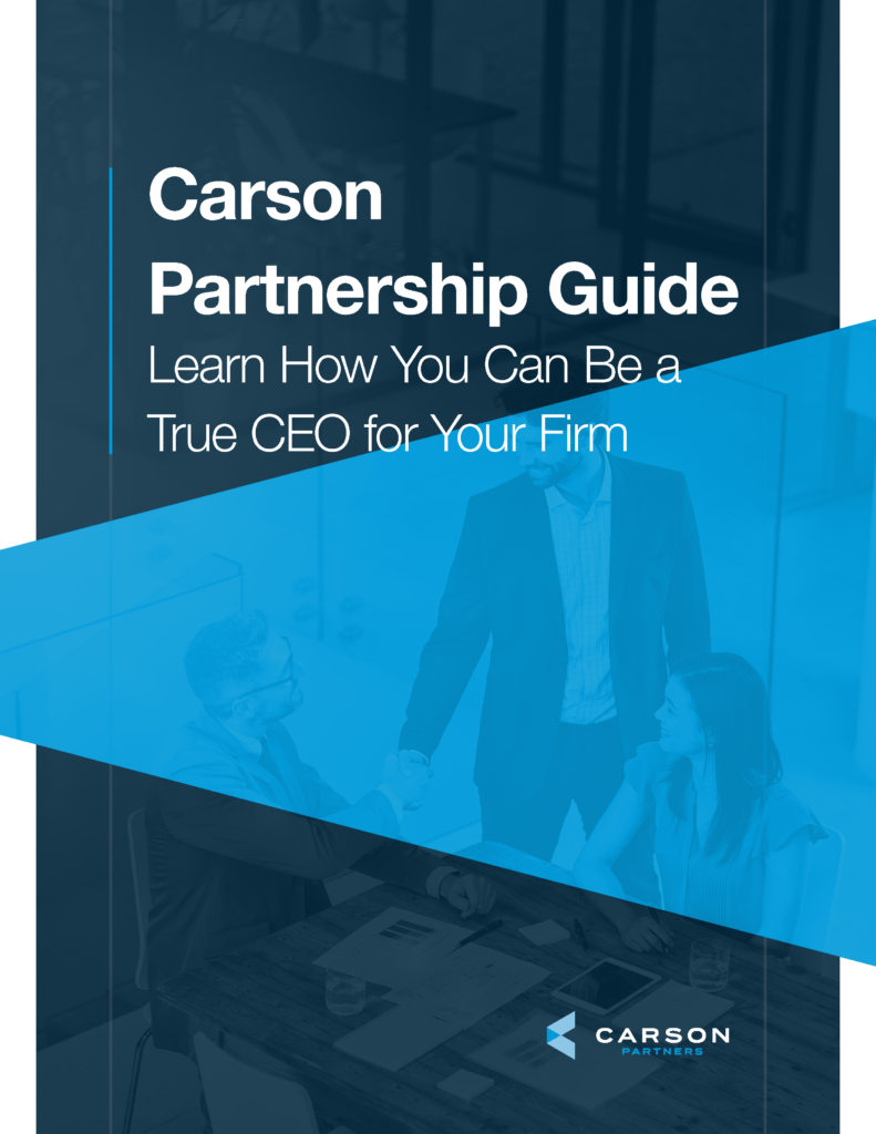 Carson Partnership Guide: Learn How You Can Be a True CEO for Your Firm