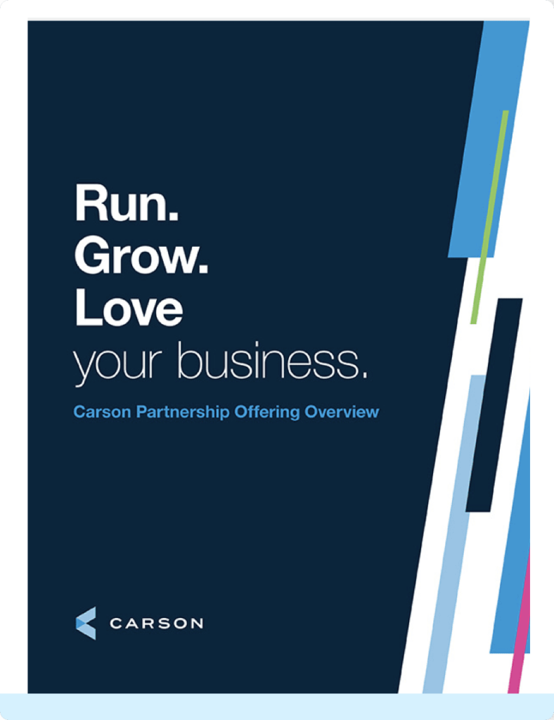Carson Group | Run. Grow. Love Your Business.